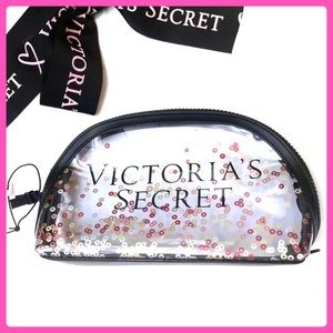 Victoria's Secret | Bags | New Victorias Secret Clear Sparkle Makeup ...